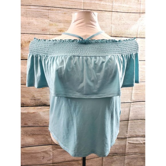 Ashley Stewart | Tops | Ashley Stewart Ruffle Blouse | Poshmark